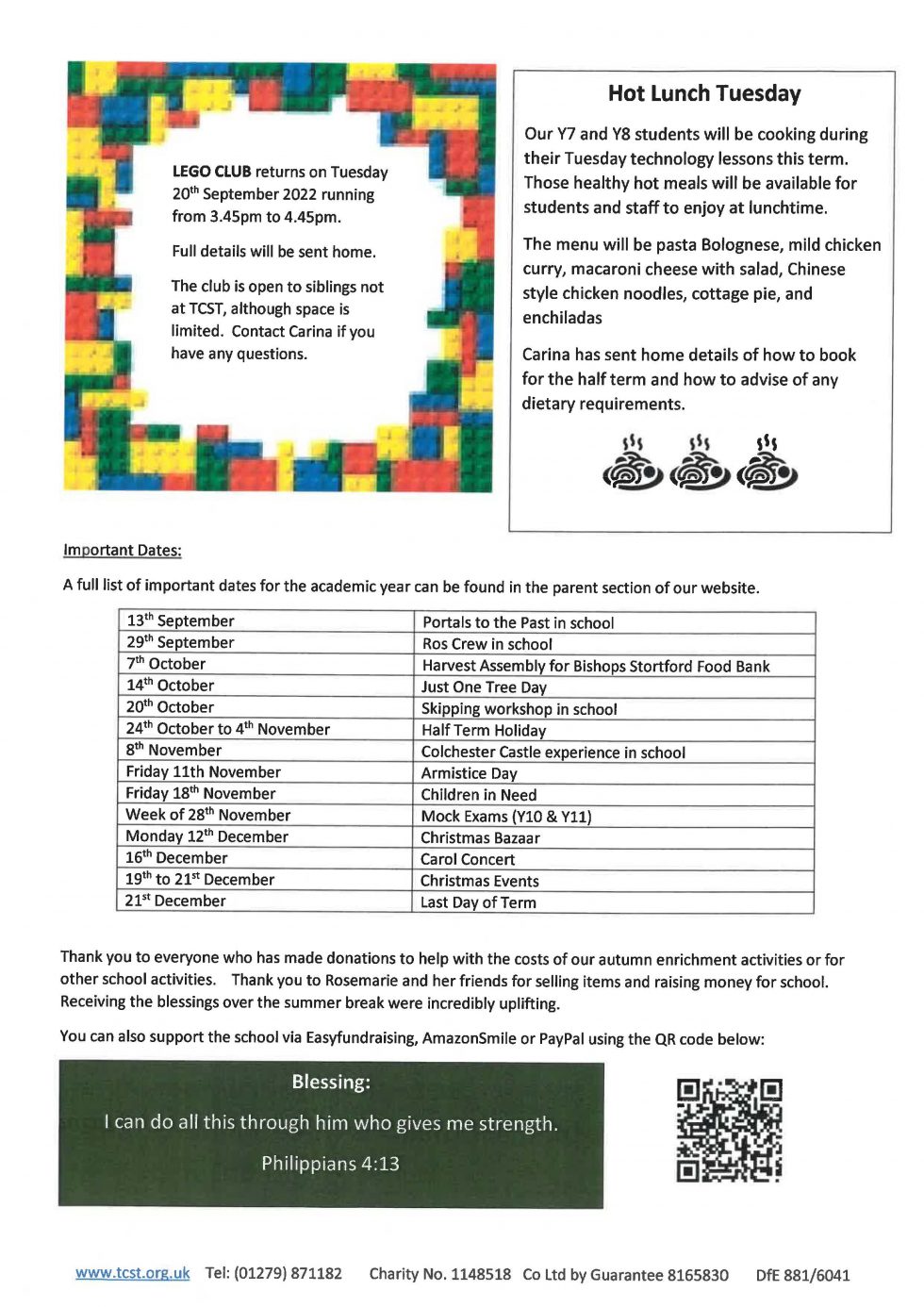 Newsletter 9th September 2022 - The Christian School, Takeley